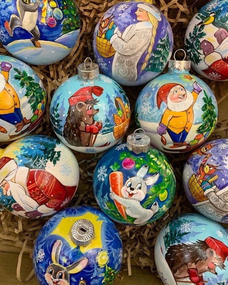 Прекрасные Новогодние Шарики | ***Ele HAND made*** Креативные идеи и МК ...